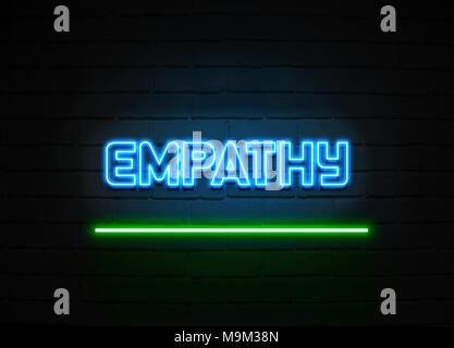 Empathy symbol. Concept word 'empathy' on wooden cubes on a beautiful ...