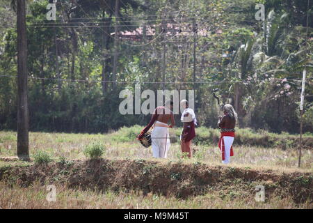 velichappad or representative of goddess bhagavathi,carrying sword ...