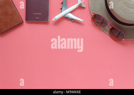 Women fashion cloth, accessories and office equipment. Flat lay female ...