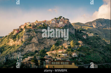 Castelmola: typical Sicilian village perched on a mountain, close to ...