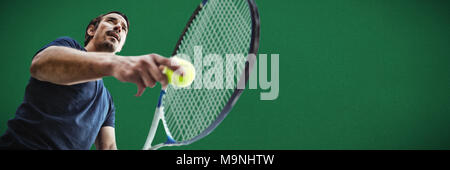 Composite image of tennisman Stock Photo - Alamy