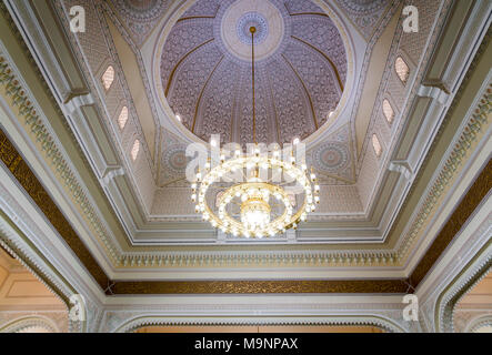 The interior of the Al Manara Mosque in Dubai, UAE, Middle East Stock ...