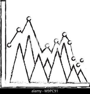 Triangle chart with company statistics vector illustration Stock Vector ...