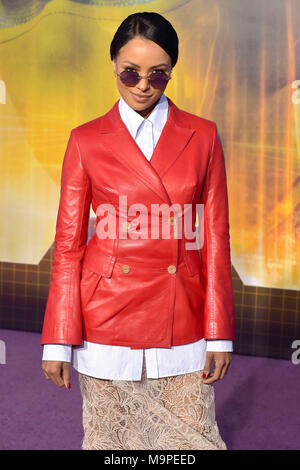 Actress Kat Graham attends the premiere of the sci-fi motion picture ...