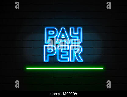 pay here neon sign Stock Photo - Alamy