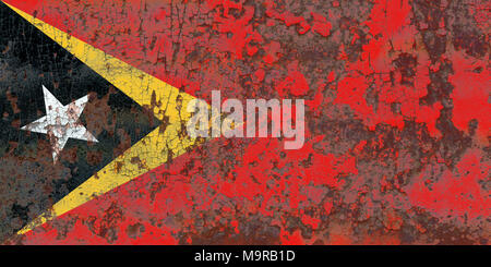 Old East Timor grunge background flag Stock Photo - Alamy