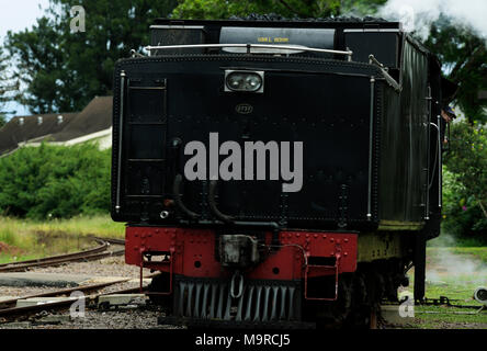 Steam train with Class 19D locomotive operated by Umgeni Steam Railway ...