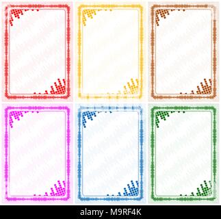 Pulse red, blue, green and pink vector icon set. Web icons. Flat design ...