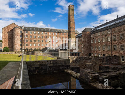 Stanley Mills, Perthshire, Scotland. Historic water powered cotton ...