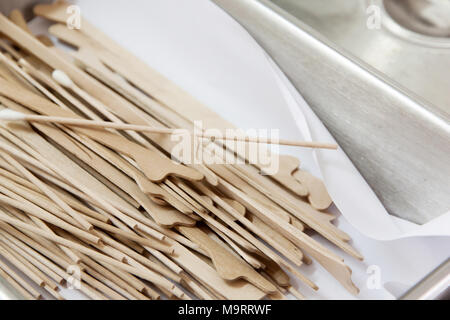 Wood Scrape tissue at the cervix in stainless sterile box. Cervical ...