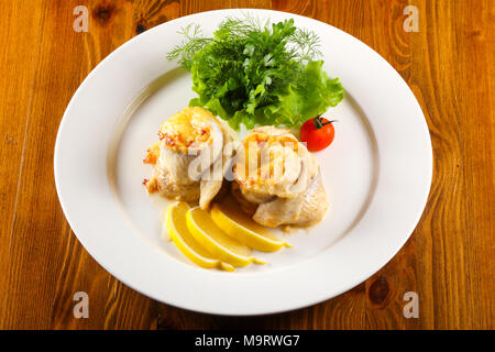 Steamed Trout fillet roll Stock Photo - Alamy