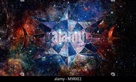 Abstract cosmos geometric background. Elements of this image furnished ...