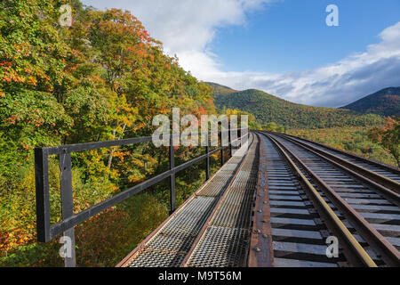 Frankenstein Trestle along the old Maine Central Railroad in Crawford ...