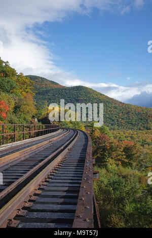 Frankenstein Trestle along the old Maine Central Railroad in Crawford ...
