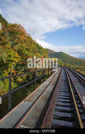 Frankenstein Trestle along the Maine Central Railroad in the White ...