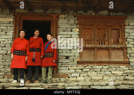 [Tamang traditional costume Nepal] Stock Photo - Alamy