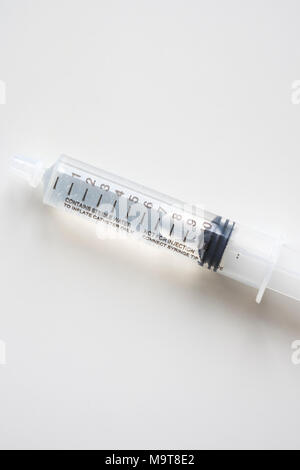 Syringe containing sterile water for catheter use Stock Photo - Alamy