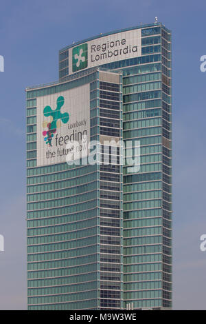 Palazzo Lombardia, Milan, Porta Nuova, skyscraper. Lombardia region ...