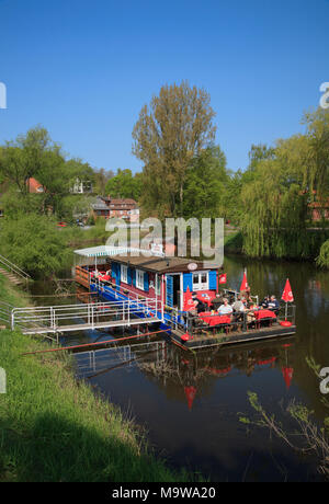 Swimming Restaurant & Cafe HIDDOS ARCHE on river Jeetzel, Hitzacker ...