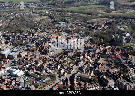aerial view of Booths supermarket, Ripon Stock Photo - Alamy