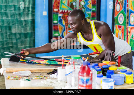 African batik paintings Stock Photo - Alamy