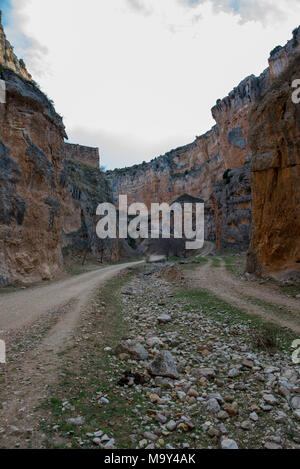 River canyon Mesa and jaraba monastery, Spain Stock Photo - Alamy