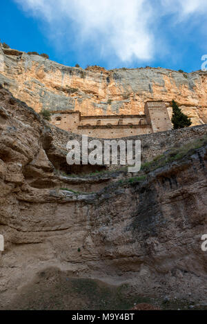 River canyon Mesa and jaraba monastery, Spain Stock Photo - Alamy