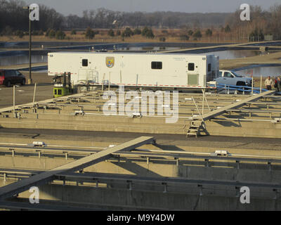 Exterior views of trailer GL4 at Jake Wolf hatchery. The trailer houses ...