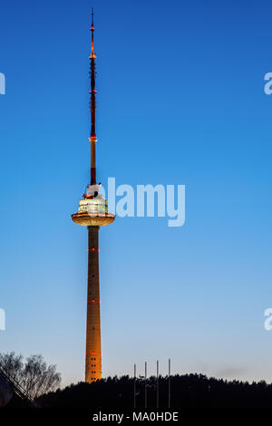 Lithuania Vilnius TV television tower Stock Photo - Alamy