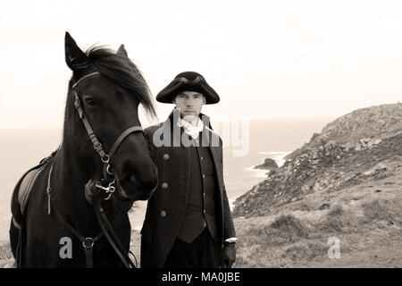 Handsome Male Horse Rider Regency 18th Century Poldark Costume with tin ...