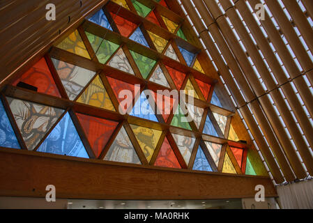 The unique Cardboard Cathedral, made out of shipping containers and ...