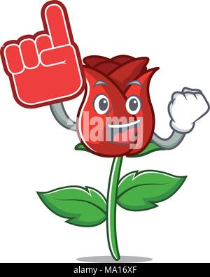 Finger red rose mascot cartoon Stock Vector Image & Art - Alamy