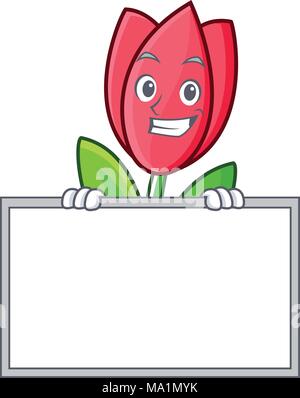 With board tulip character cartoon style Stock Vector Image & Art - Alamy