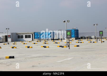 the atmosphere of a car park in a mall in a big city Stock Photo - Alamy