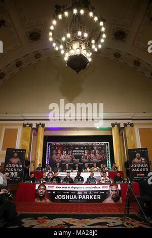 Eddie Hall during the press conference at Glaziers Hall, London ...