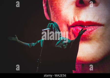 Italy, 2016 July 16: Anohni performing live open stage at the Flowers ...