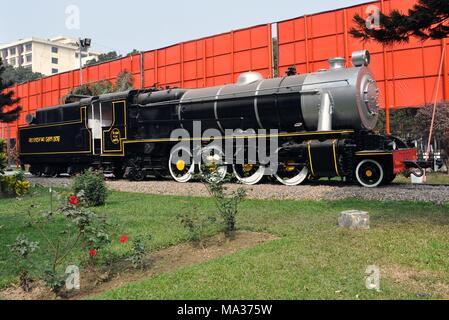 Old steam loco as a monument on 08.01.2015 in Dhaka - Bangladesh ...