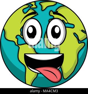 Happy earth emote. Earth day Stock Vector Image & Art - Alamy