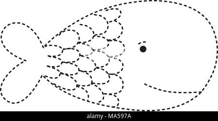 dotted shape nature aquatic fish sea animal Stock Vector Image & Art ...