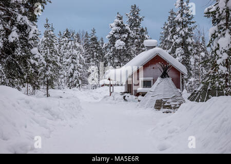 Visiting a Sami farm in Harads, Sweden Stock Photo - Alamy