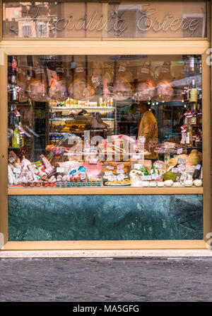 Traditional Grocery storefront at Campo de Fiori square, Rome, Lazio ...