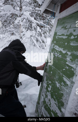 Visiting a Sami farm in Harads, Sweden Stock Photo - Alamy