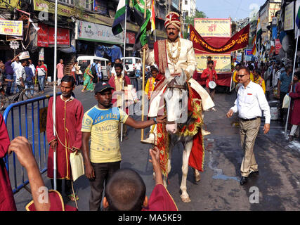 People of Jain Community take parts in a religious procession to ...