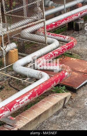 The bend of Oil pipeline Stock Photo - Alamy