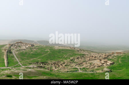 The ruins of Tel-Arad in the Northern Negev, Israel. A biblical ...