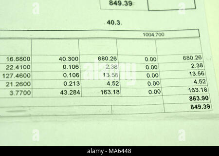Fraud concept with magnifier and calculator, on wooden background Stock ...