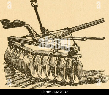 Tool for agriculture: disc harrow used to cultivate the soil Stock ...