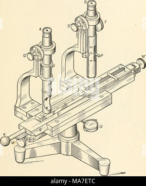 . Elementary chemical microscopy . Ocular Stock Photo - Alamy