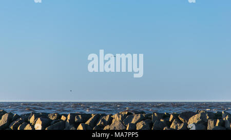 harbor stone barrier in klaipeda wave breaker Stock Photo - Alamy