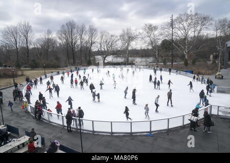 LeFrak ice skating rink in Prospect Park Brooklyn NY Stock Photo ...